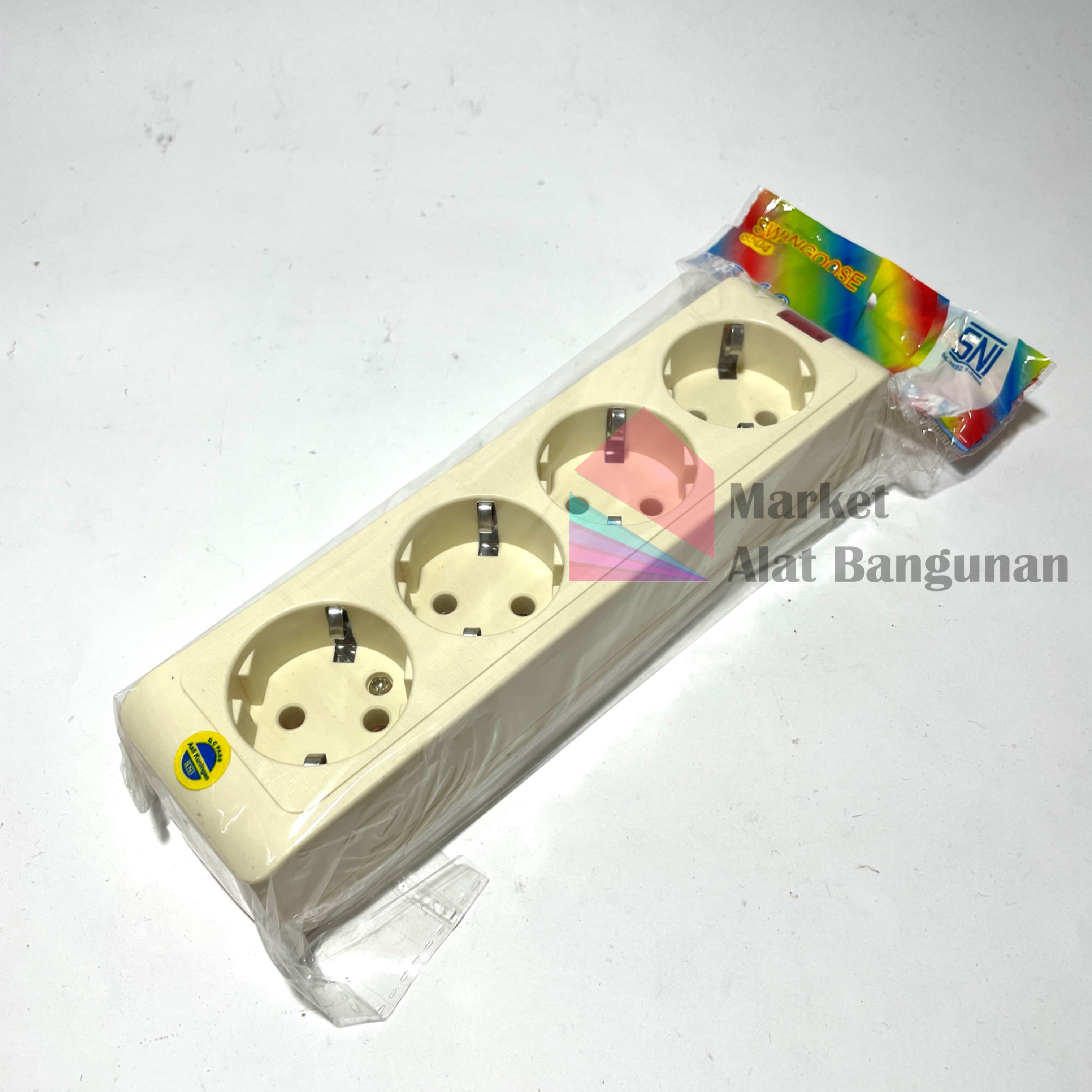 Stop Kontak 4 Lobang TEBAL ARDE Kuningan SNI / Colokan Listrik 4 Lubang ...