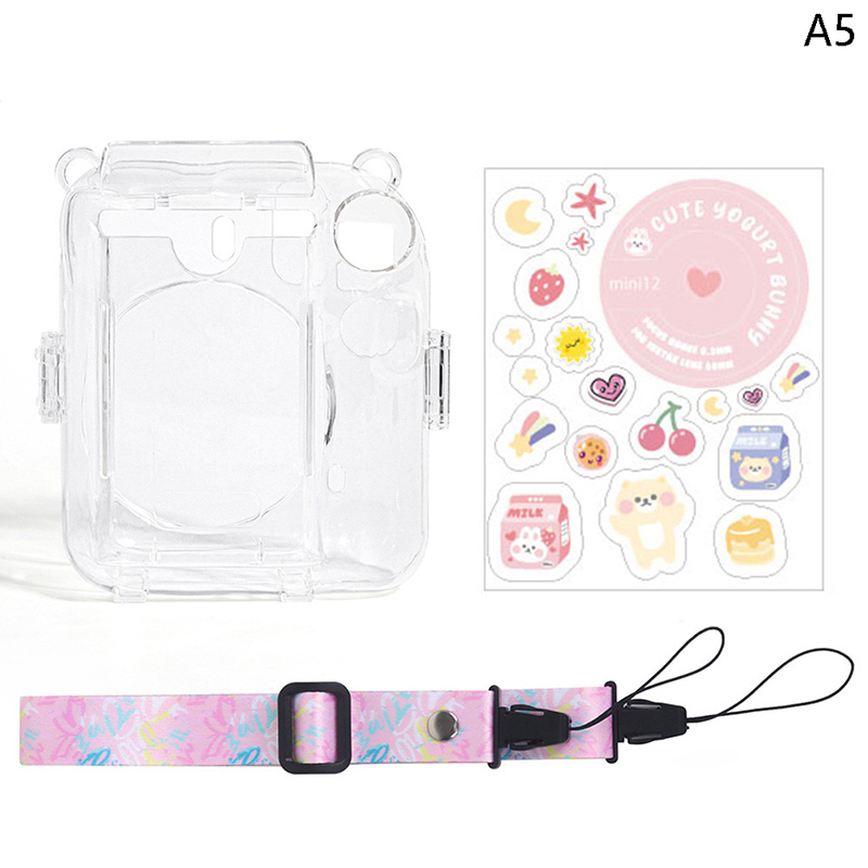 1Set For Instax Mini 12 Transparent Camera Bag Travel Shoulder Bag with ...