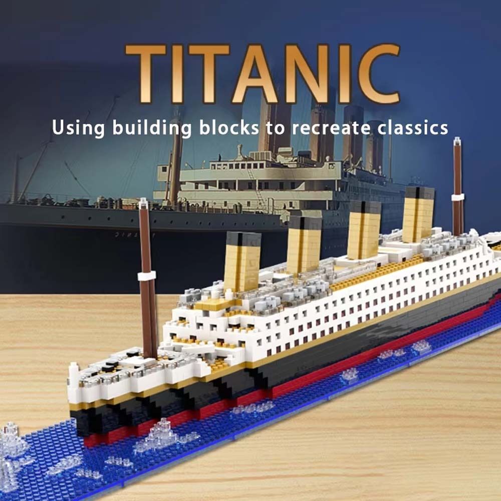 DIY Model Small Particle Titanic Building Block Combination High ...