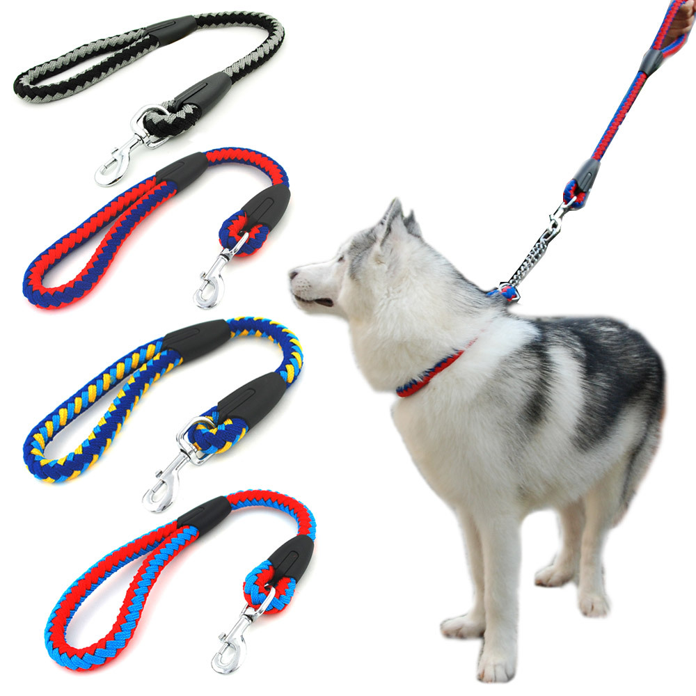 Large Dog Leash Shepherd Round Rope Braided Wear-Resistant Bite ...