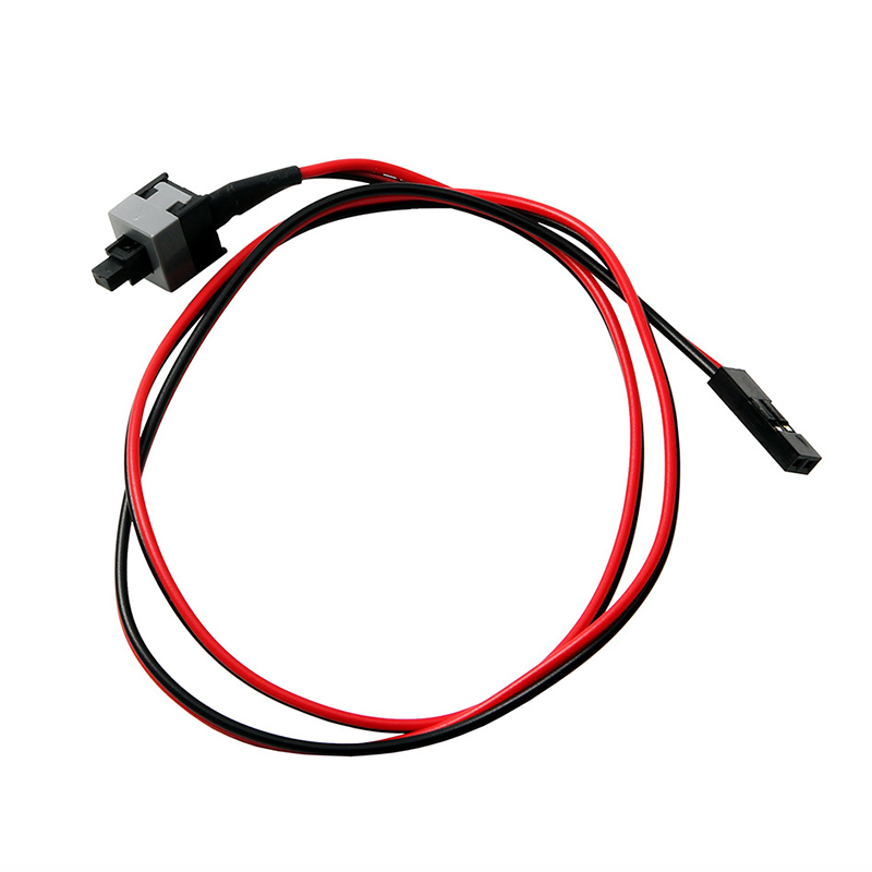 5 Pcs 50cm 2 Pin SW PC Power Cable On/Off Push Button Computer Case ...