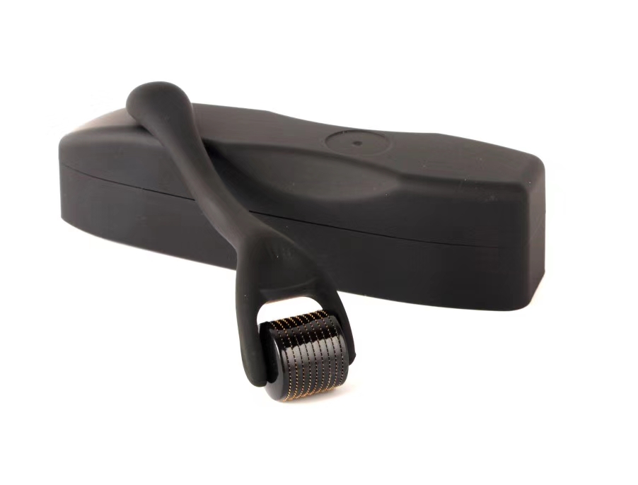 Ready Stock New Matte Black Derma Roller 540 Needles Titanium ...