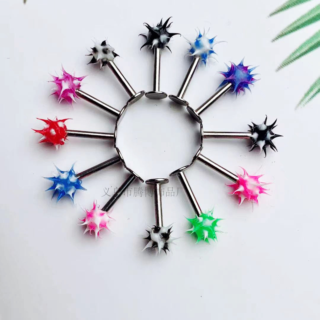 【New arrival】Medical steel puncture hip-hop wire drawing silicone lip ...