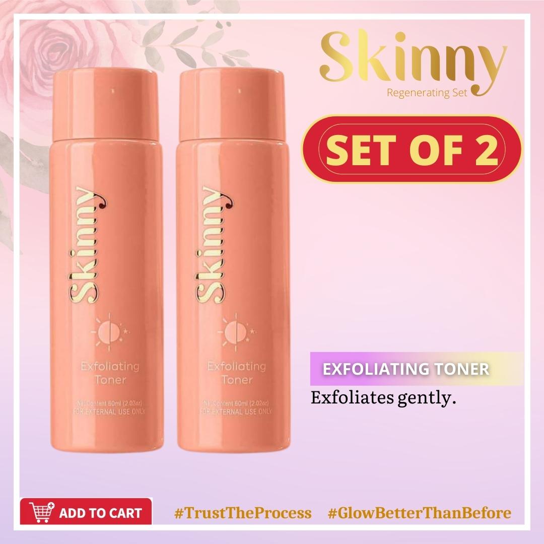 SET OF 2 Skinny Exfoliating Toner ® Controls Oil, Targets Whiteheads ...