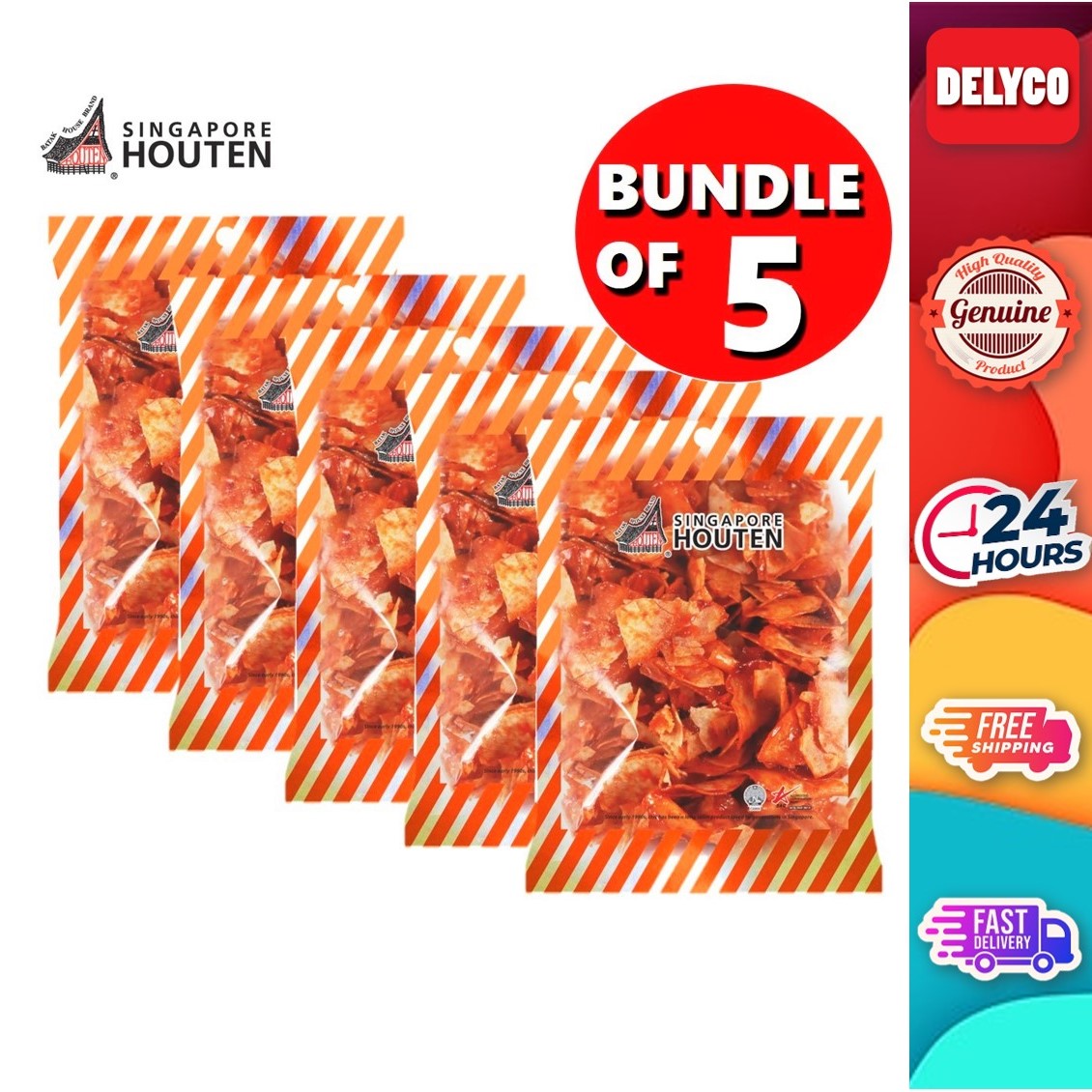 Houten Chilli Tapioca 500g Ikan Bilis and Nut X 5 packets Bundle ...