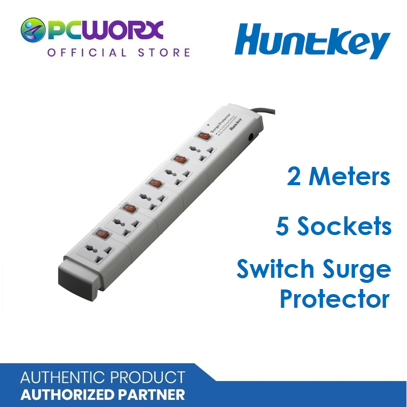 Huntkey Surge Protector | PZD401 4 socket | PZC504 5 socket | SZM604 6 ...