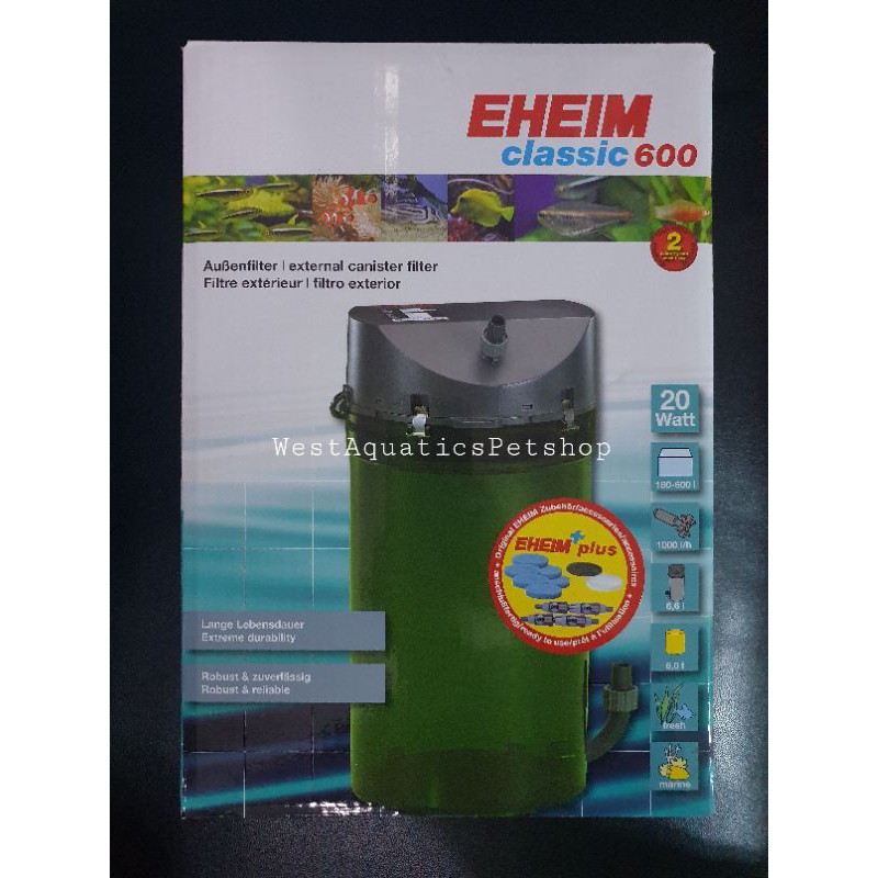 【COD】 Eheim Classic 600 External Canister Filter 20w | Lazada PH