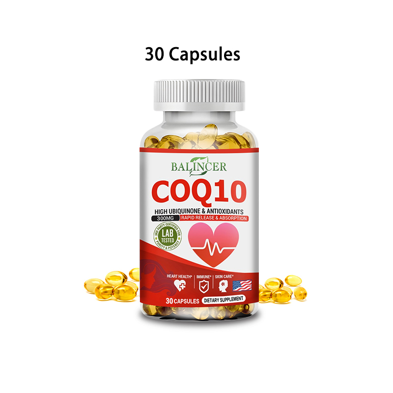 Coenzyme Q10 Capsule Supplement Supports Healthy Heart Function, Skin ...