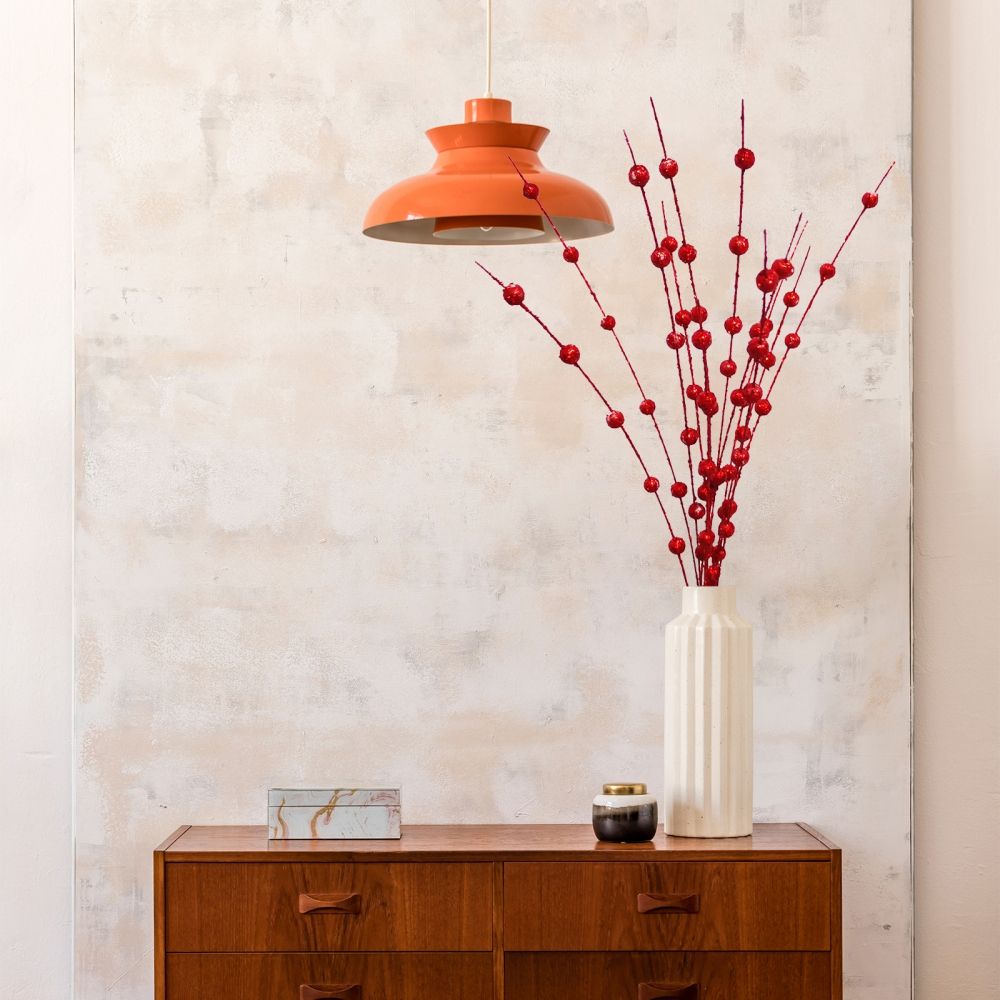 Plastic Photo Props Fake Flower Christmas Foam Simulation Glitter ...