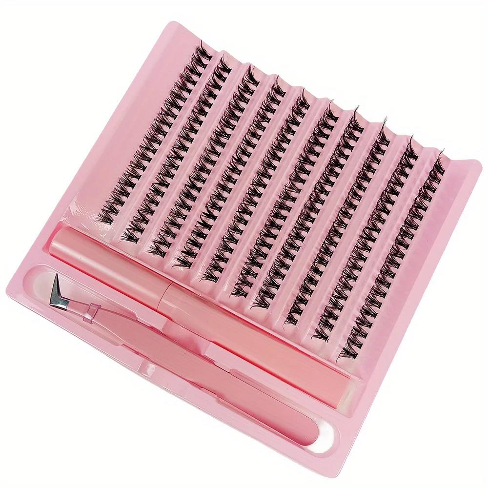 Jiheti High Quality DIY Lash Extension Kit 200pcs Lash Clusters With ...