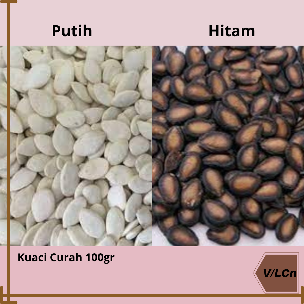 Kuaci Putih Biji Labu Pumpkin Seeds Kwaci Hitam - Hitam | Lazada Indonesia