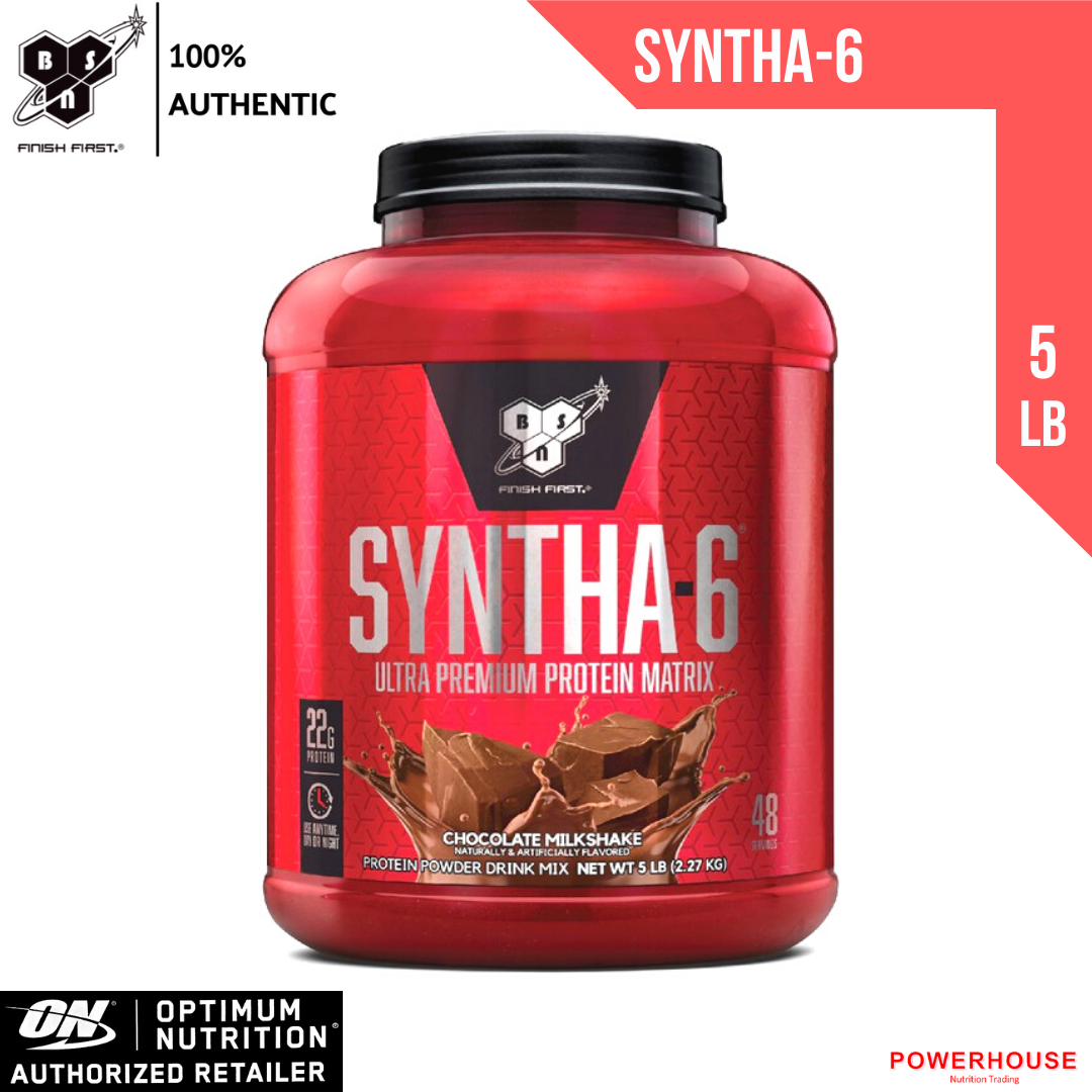 BSN Syntha-6 Ultra-Premium Protein Powder, 5 lbs - Syntha 6, 5lbs, Susu ...