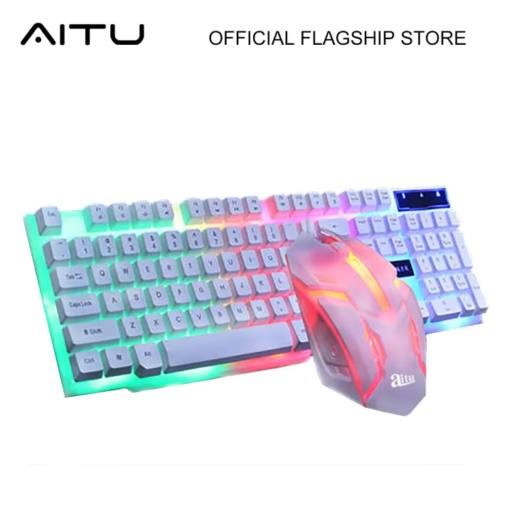 GTX300 Gaming Keyboard and Mouse Set LED Backlight with Ergonomic ...