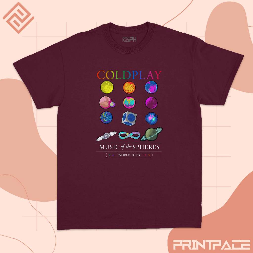 COLDPLAY - Music Of The Spheres World Tour Band Shirt for Men and Women ...