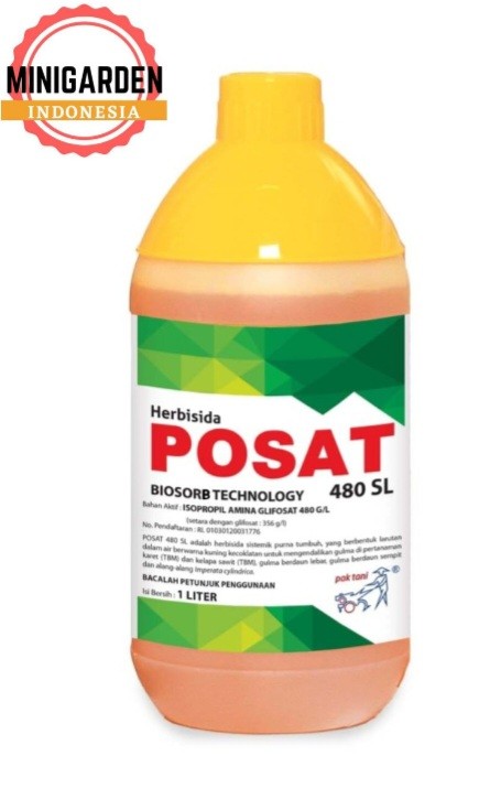 HERBISIDA POSAT 480SL 1 LITER obat pembasmi rumput liar dan gulma ...