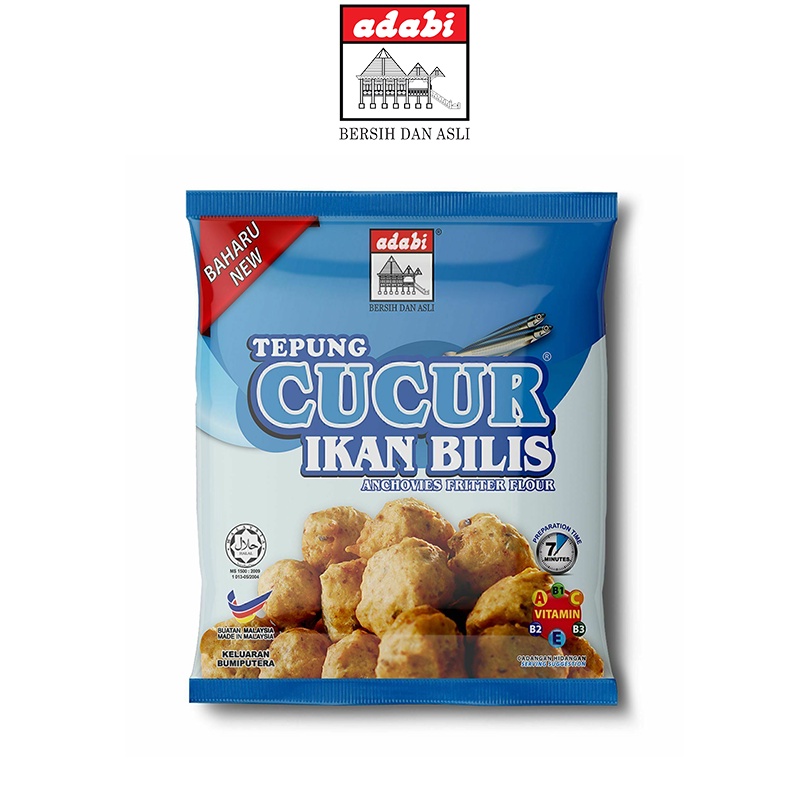 Adabi Tepung Cucur 200g Ikan Bilis/ Bawang/ Udang/ Lemak Manis Cucur ...