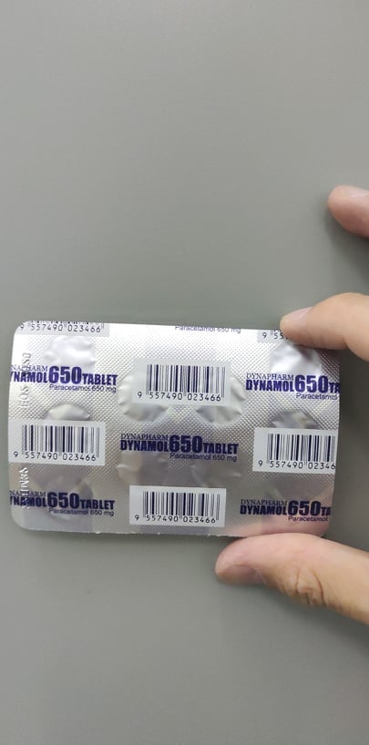DYNAMOL 650 TABLET (10'S) PARACETAMOL 650mg - Melagakan Deman dan ...