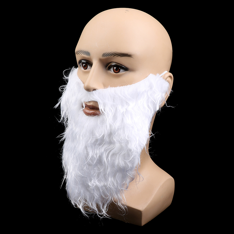 Party performance props Santa Claus white beard fake Beard Set Xmas ...