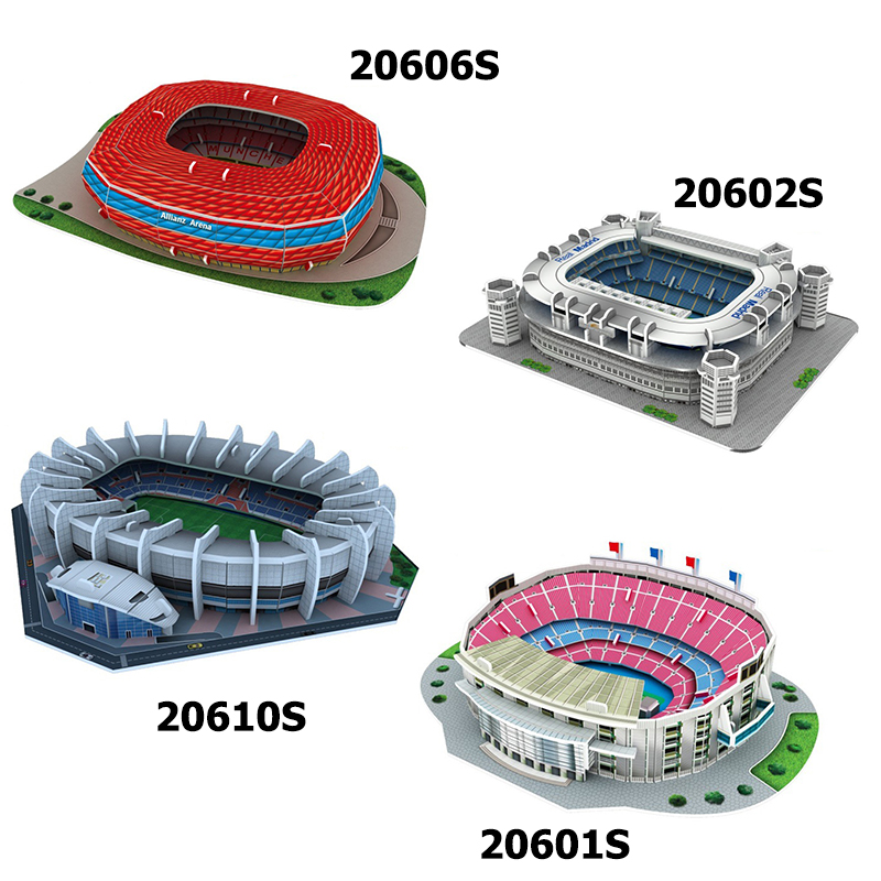 【Bestseller Alert】 Miniature Football Field 3D DIY Puzzle World Famous ...