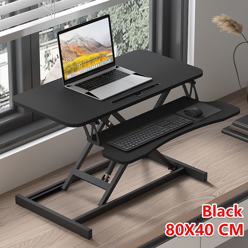 SG Ready Stocks Laptop Lift Foldable Stand Lifting Desk Standing Office ...