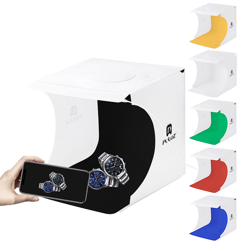 【original】 Mini Folding Photography Studio Soft Box 2LED Lightbox ...