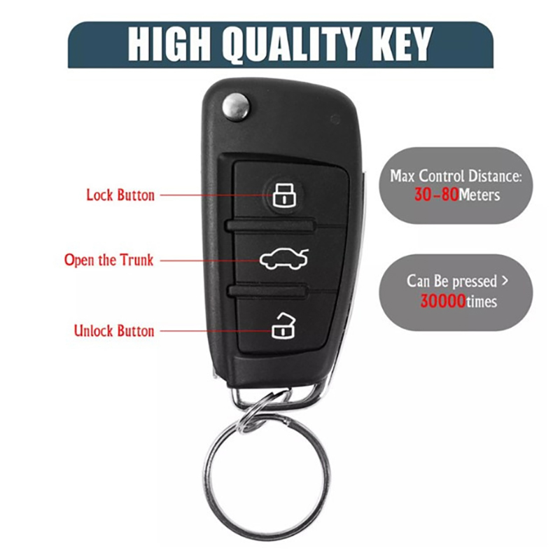 Universal Car Remote Central Kit Door Lock Locking Vehicle Keyless ...