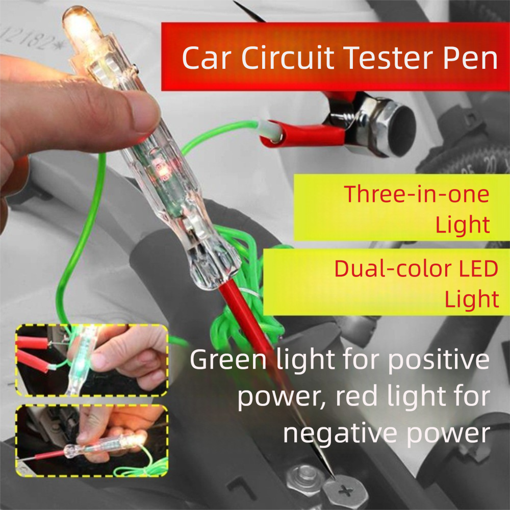 6V/12V/24V Voltage Test Pen LED Digital Display Car Circuit Tester Lamp ...