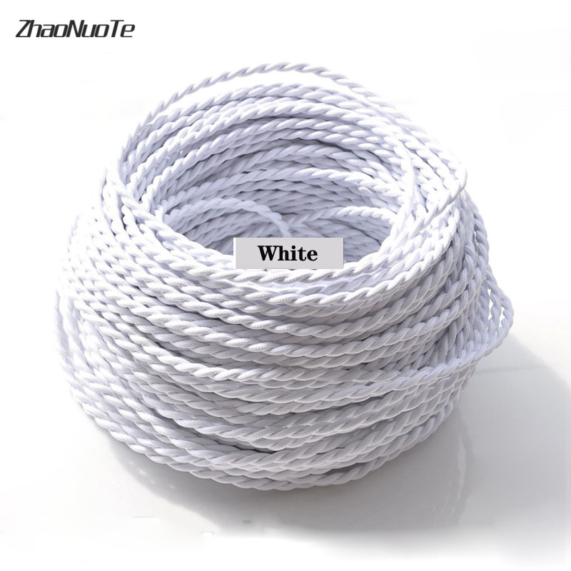【TopazTrove】Vintage Chandelier Braided Electrical Wires 2*0.75mm Double ...
