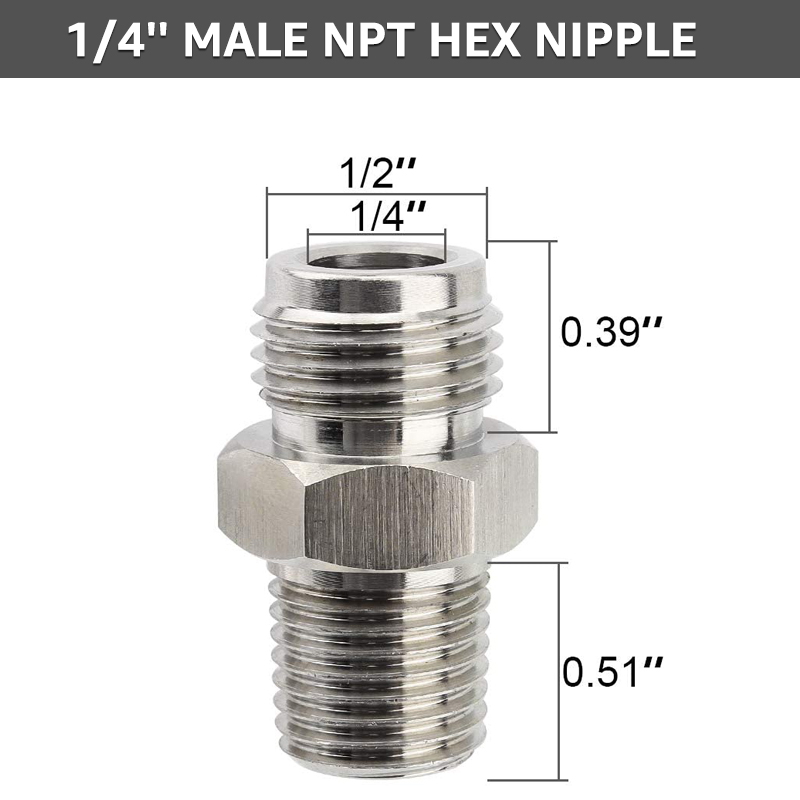 Lock Post, 19/32'' Gas/ Liquid Corny Keg Adapter,1/4'' Male Bulkhead ...