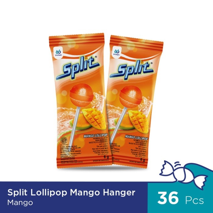 { 1 Pack isi 36 biji } Permen Lolipop DeFanty, Split, Jagoan Neon, Cola ...