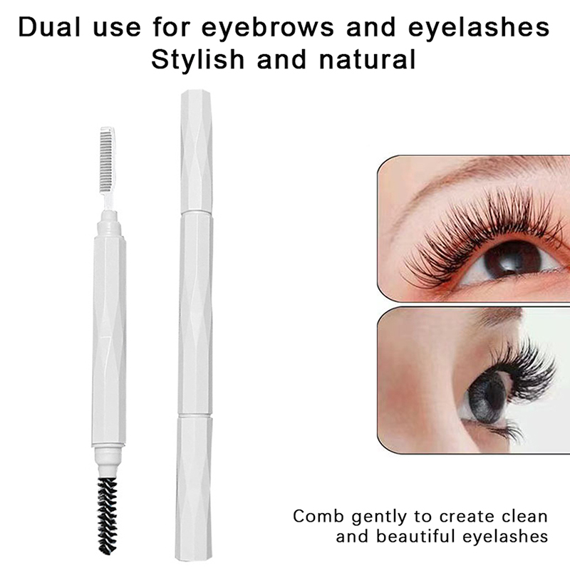 Double Headed Eyebrow And Eyelash Comb Spiral Brush Fine Toothed Small ...