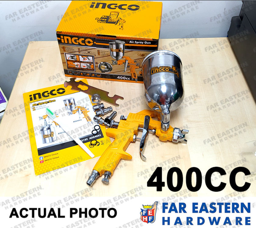 INGCO Air Pneumatic Paint Spray Gun Paint Sprayer 400CC | 600CC INHT ...