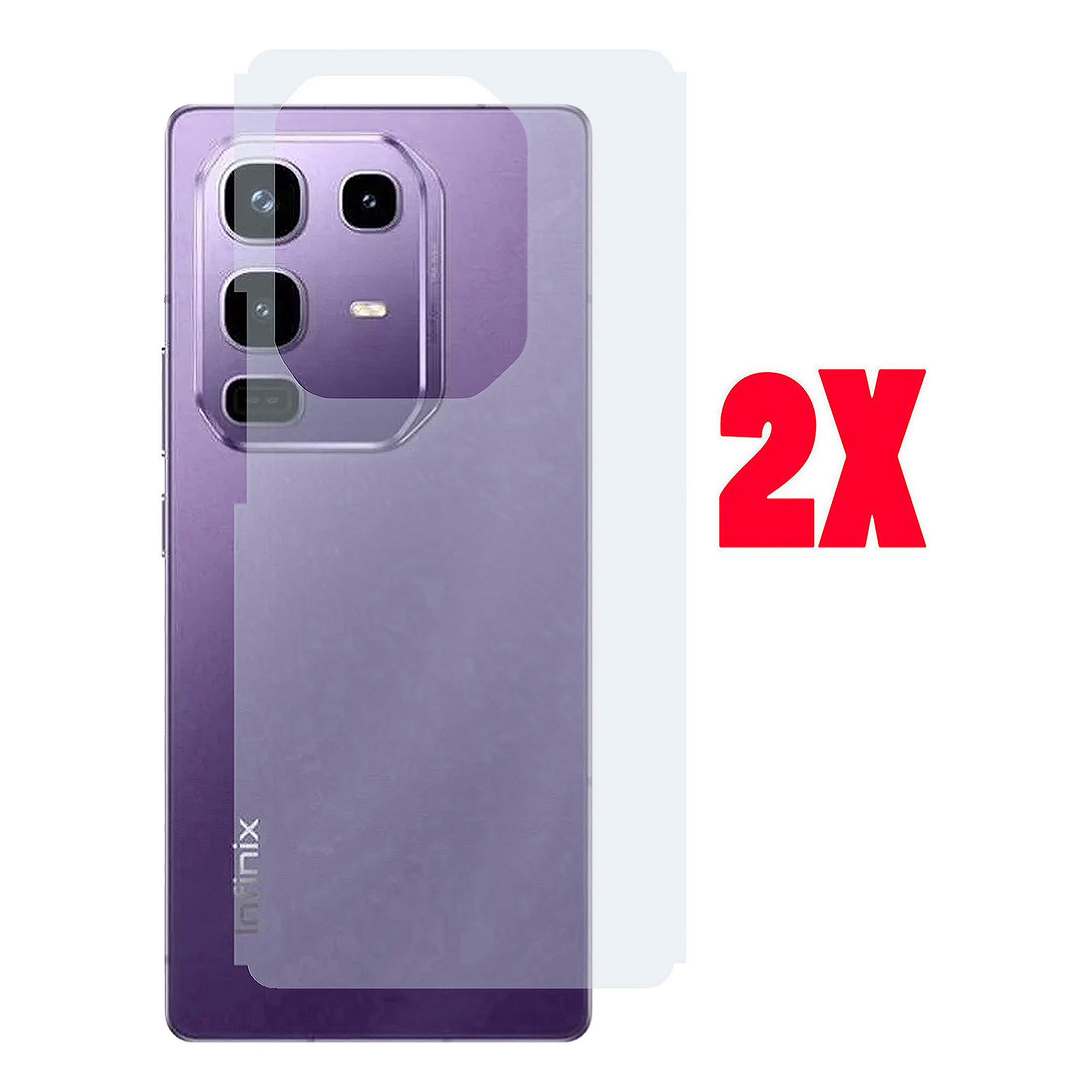 Infinix Note 50 Pro Soft Skin Back Matte Protector Flexible Film Cover ...