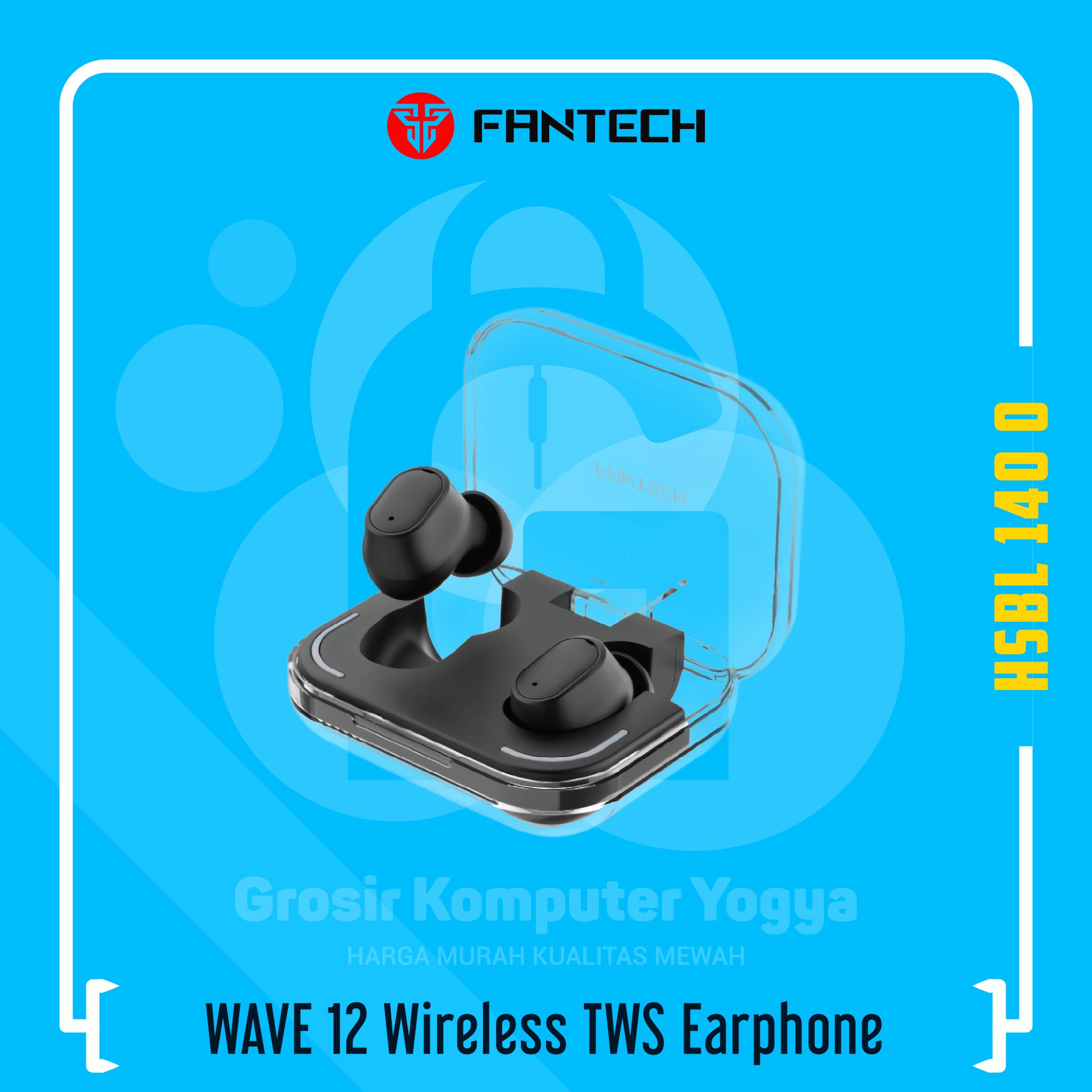 Fantech WAVE 12 Bluetooth 5.3 Touch Control TWS True Wireless Earphone | Lazada Indonesia