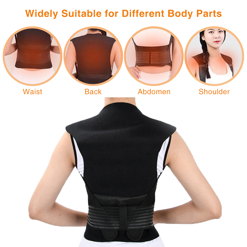 Tourmaline Self-heating Back Brace Lumbar Correction Belt Magnetic ...