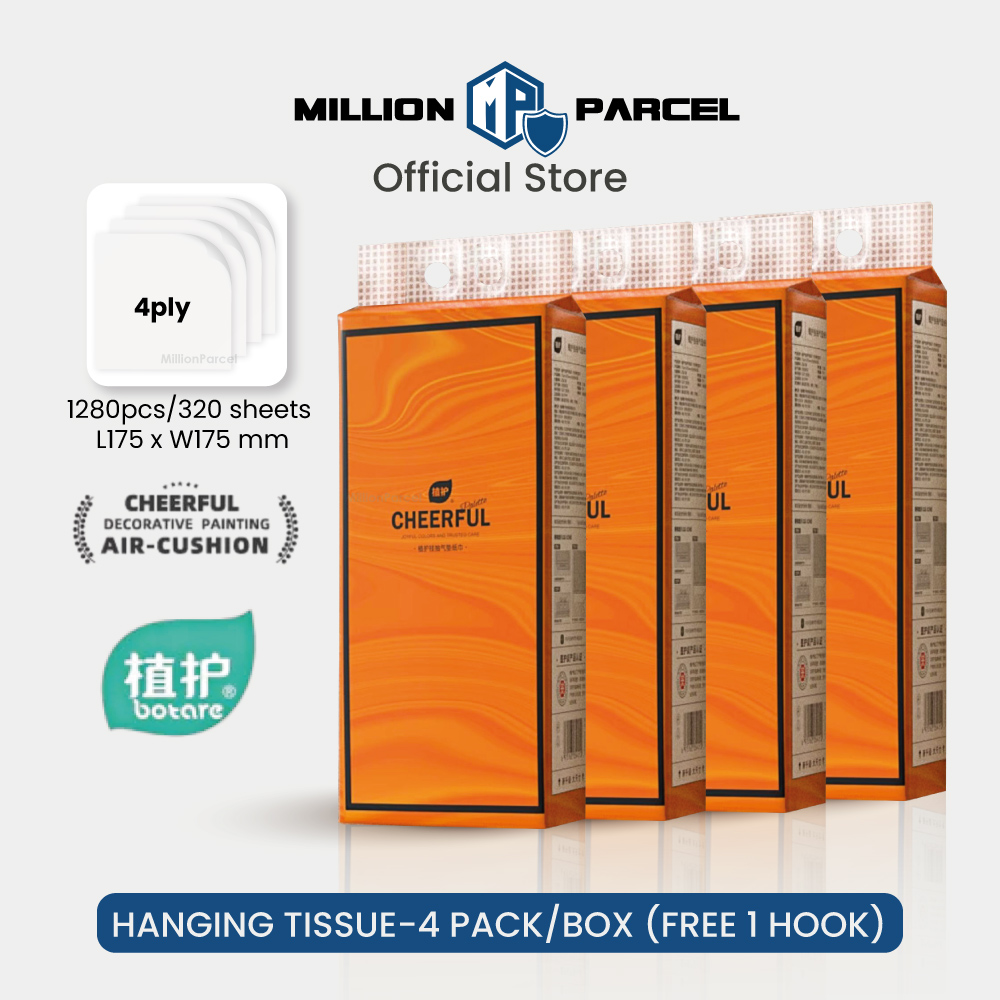 Botare Hanging Tissue | Cheerful Tissue Paper | Facial Tissue Paper | 4 ...