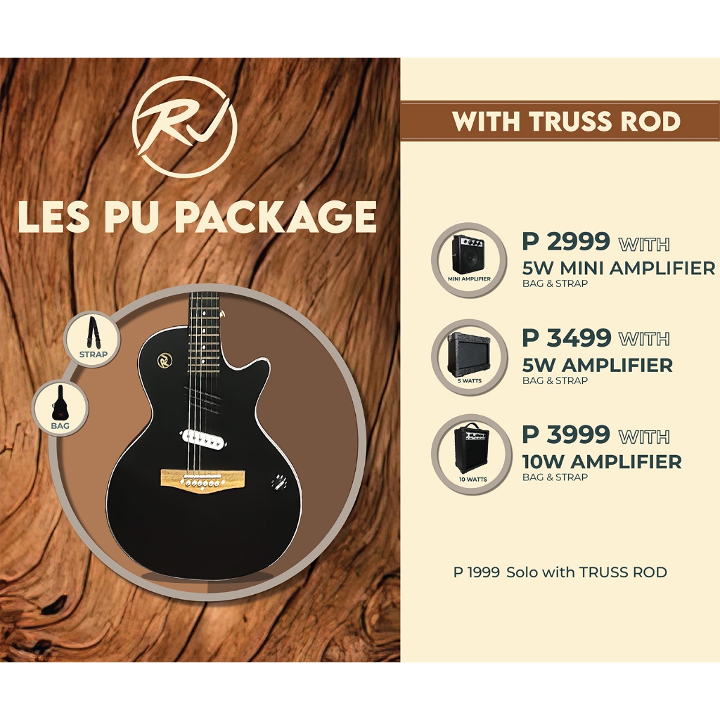 COD RJ Gitarang Tipid - Les Pu Package Acoustic Electric Guitar WITH ...