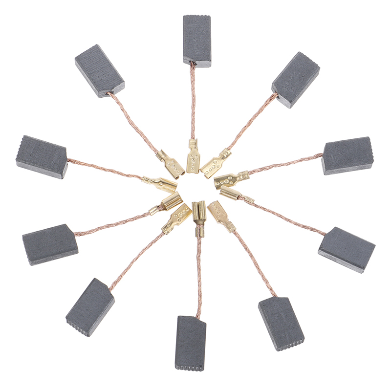 【POSHFEEL MALL】10Pcs Graphite Copper Motor Carbon Brushes Set Tight ...