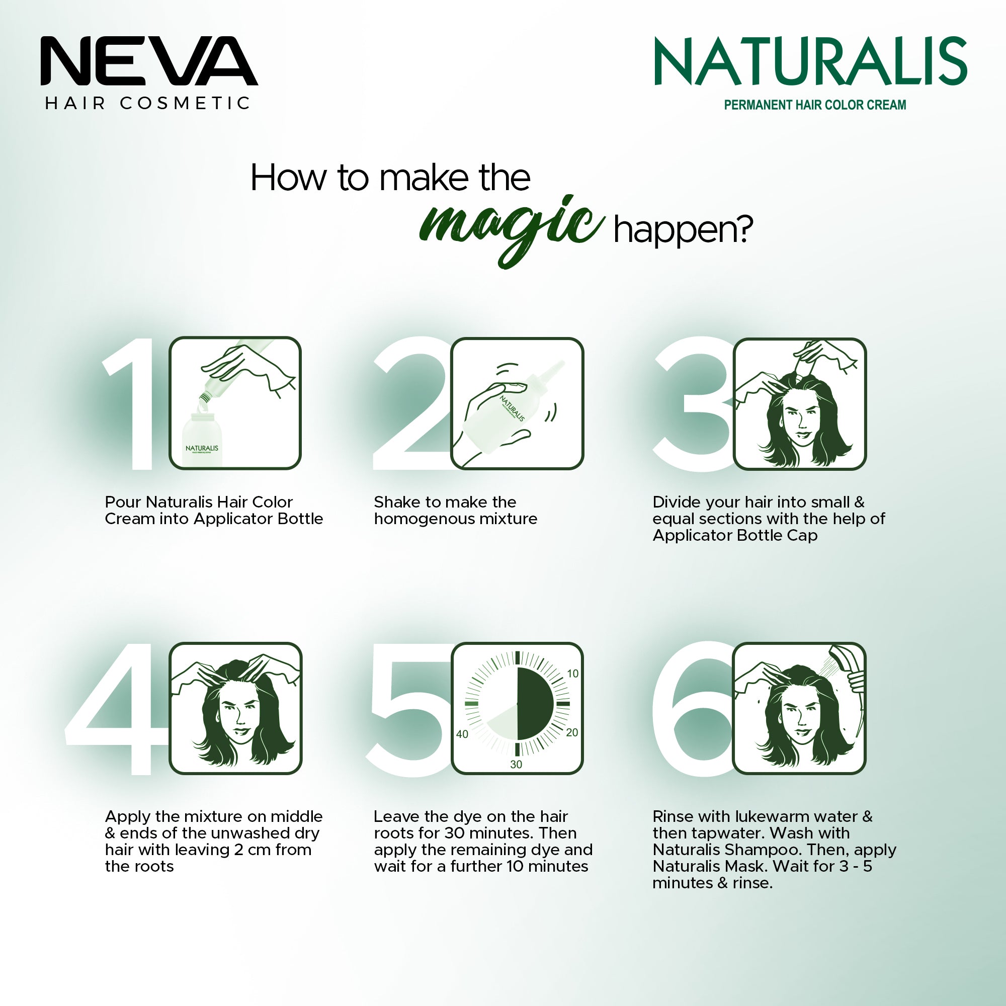 Naturalis Hair Color Cream Set – 4.4 Chestnut Brown | Vegan, Ammonia ...