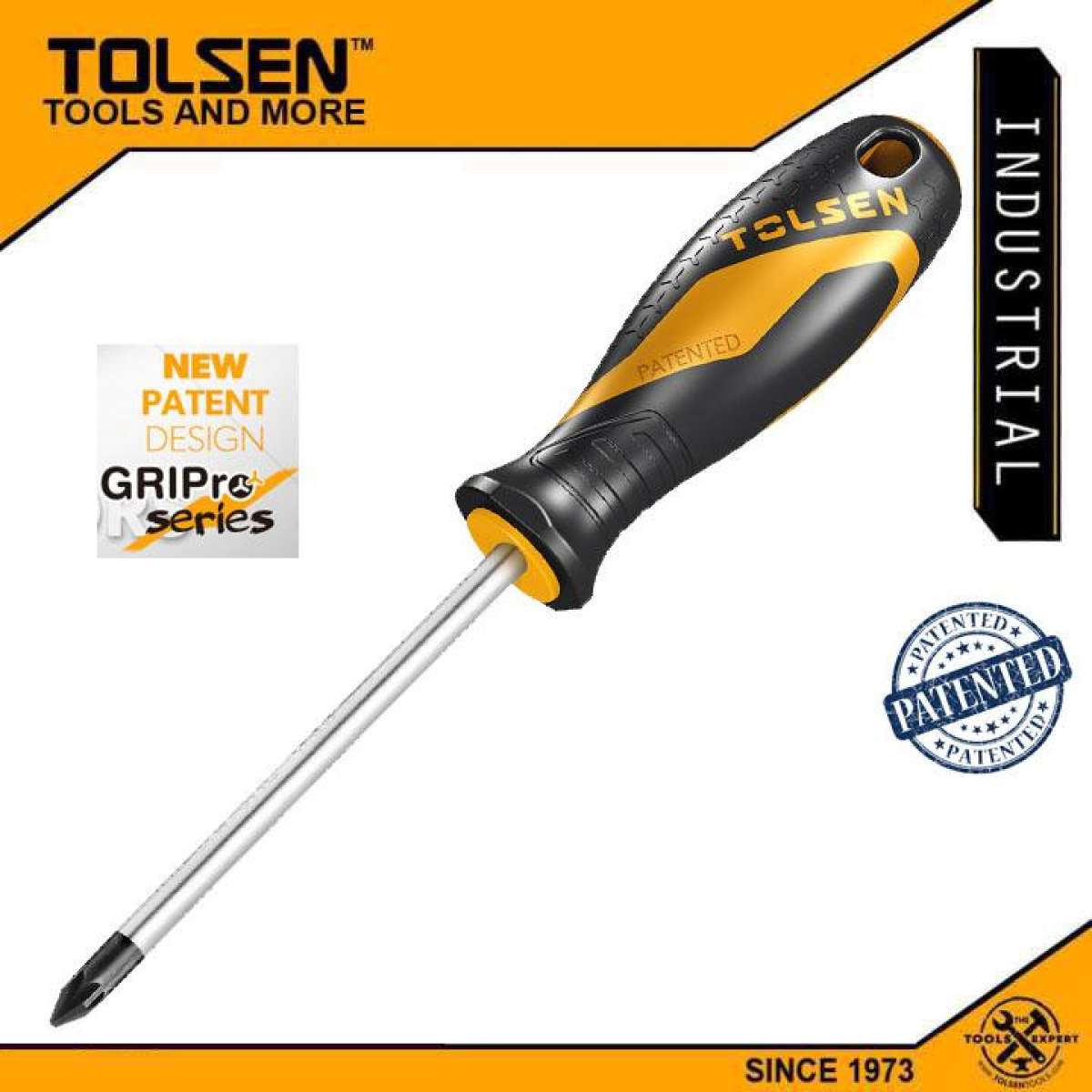 TOLSEN Phillips Screwdriver (PH2 x 150mm) GriPro Series Model: 20008 ...