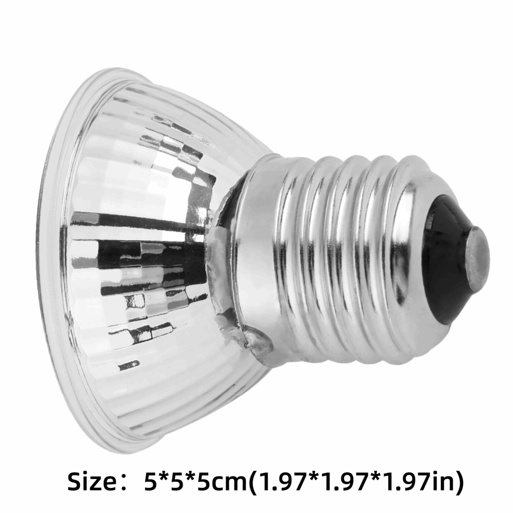 New 25W Aquarium Heat Lamp 220-240V Full Spectrum Heating Light 50W ...