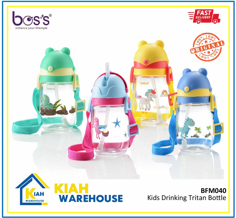 Botol Minuman BOS'S BFM040 400ML Kids Drinking Tritan Bottle Kanak ...