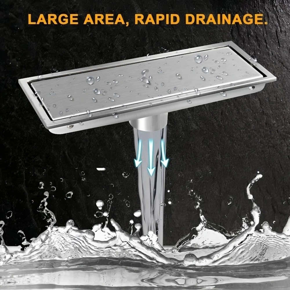 Easy Installation 304 Stainless Steel Invisible Floor Drain Quick ...