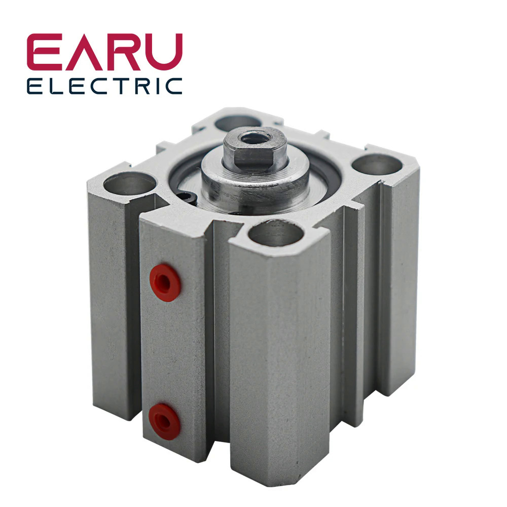 Air Pneumatic Cylinder SDA Compact Airtac Type 16 20 25 32 40 50 63 80 100mm Bore to 5 10 15 20 ...