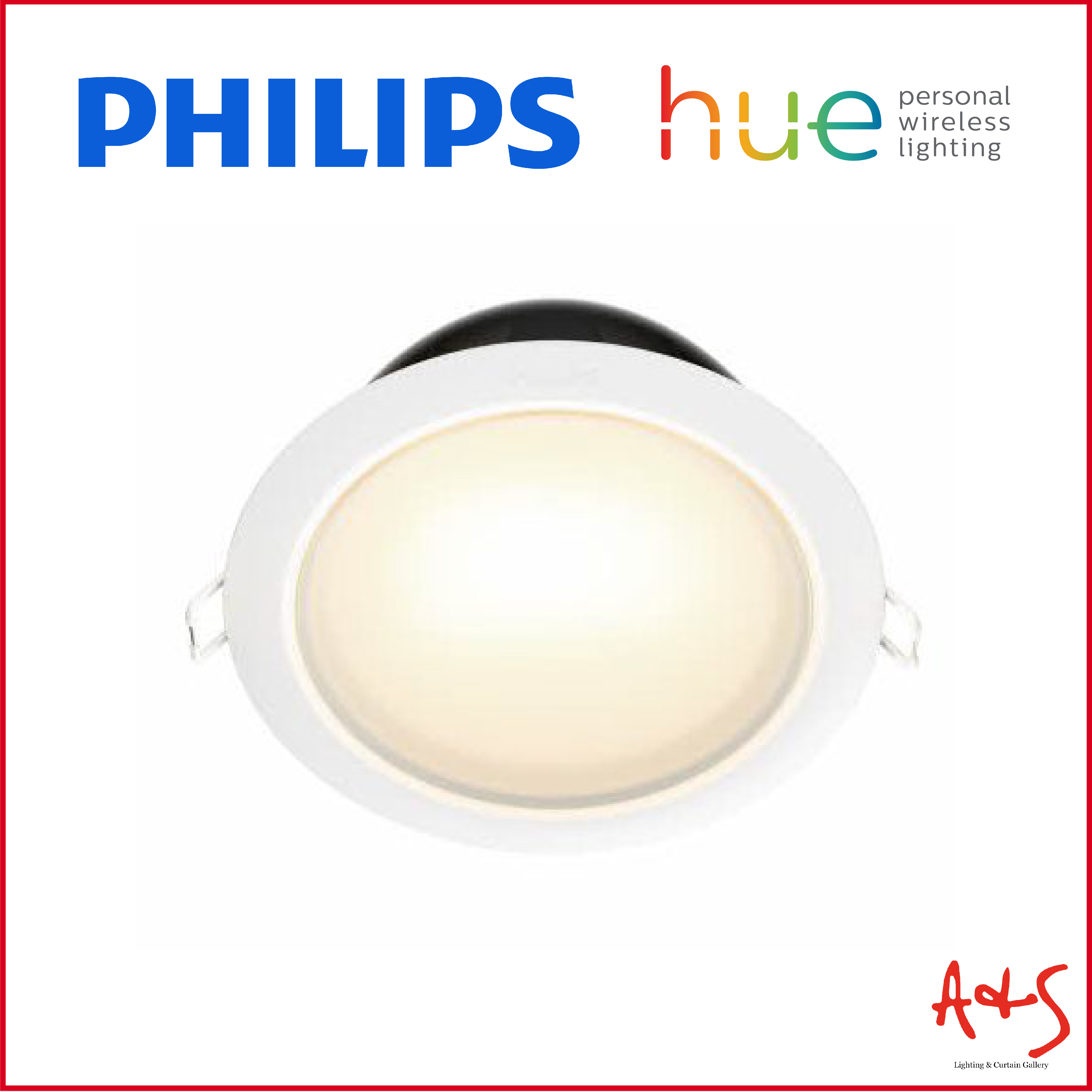 Philips HUE Garnea Ambiance Downlight WA 150 RD 51108 | Lazada Singapore