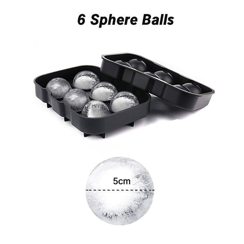 🇸🇬【SG stock】Ice Ball Maker /Silicone Ice Cube Tray/ Whiskey Cocktail ...