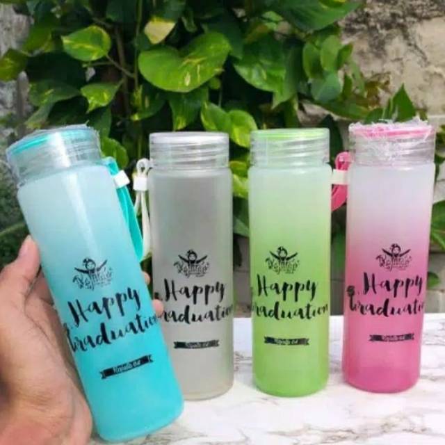 SOUVENIR TUMBLER DOFF WARNA CUSTOM SABLON BOTOL GRADASI 100PCS WARNA ...