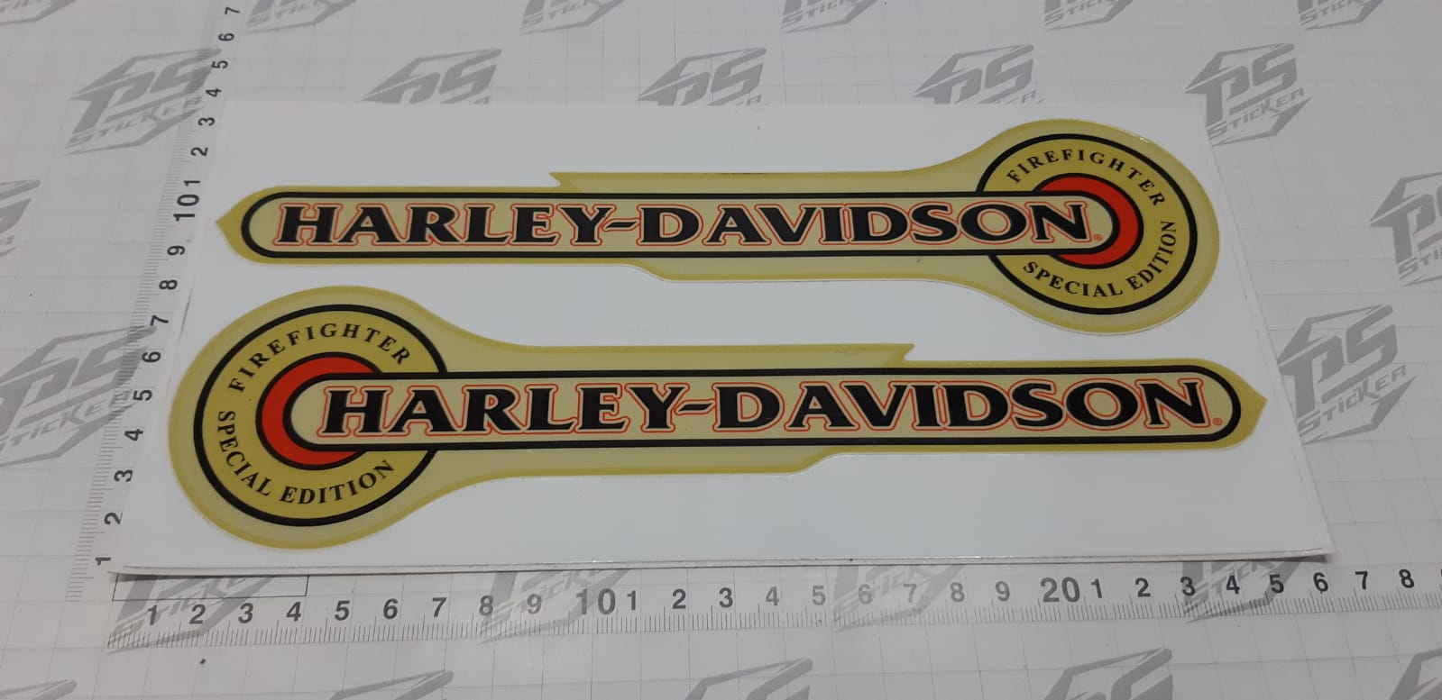 Sticker Cutting Digital Printing Tangki - HARLEY DAVIDSON FIREFIGHTER ...