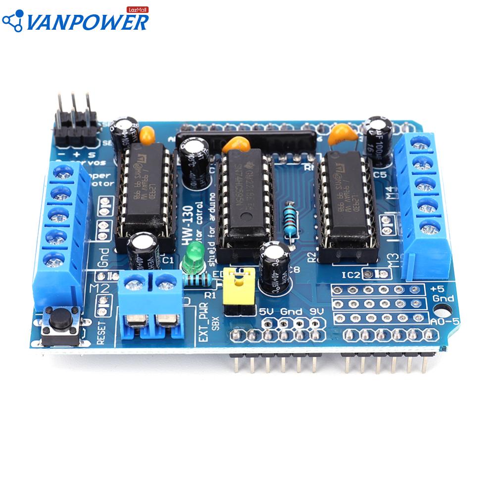 L293D DC Motor Drive Shield Stepper 4.5-36V 4CH Motor Driver Shield ...