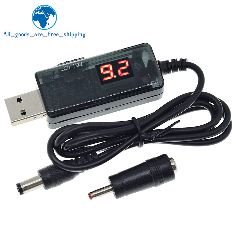 Usb Boost Converter Dc 5v To 9v 12v Usb Step-Up Converter Cable 3.5x1 ...